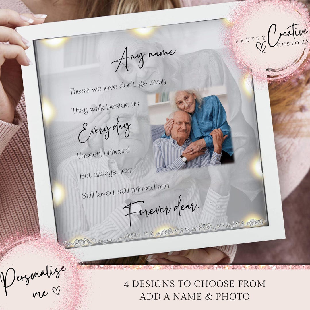 Remembrance Photo Frame Personalised Memorial Gift Bereavement Gift in ...