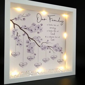 Personalised Family Tree Frame Family Tree Gift Christmas - Etsy