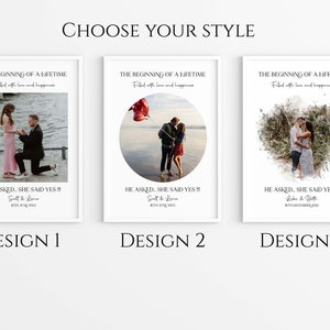 Personalised Engagement Gift Engagement Photo Frame Gift for Her ...