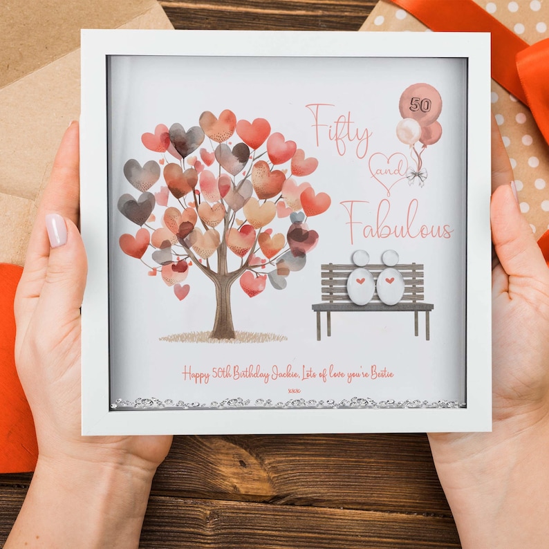 50th Birthday Gifts for Women Personalised Birthday Gift Mum Birthday ...