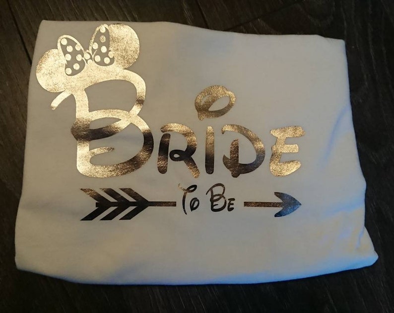 Disney Bride T-shirt Disney Bride Squad Shirts Bachelorette | Etsy