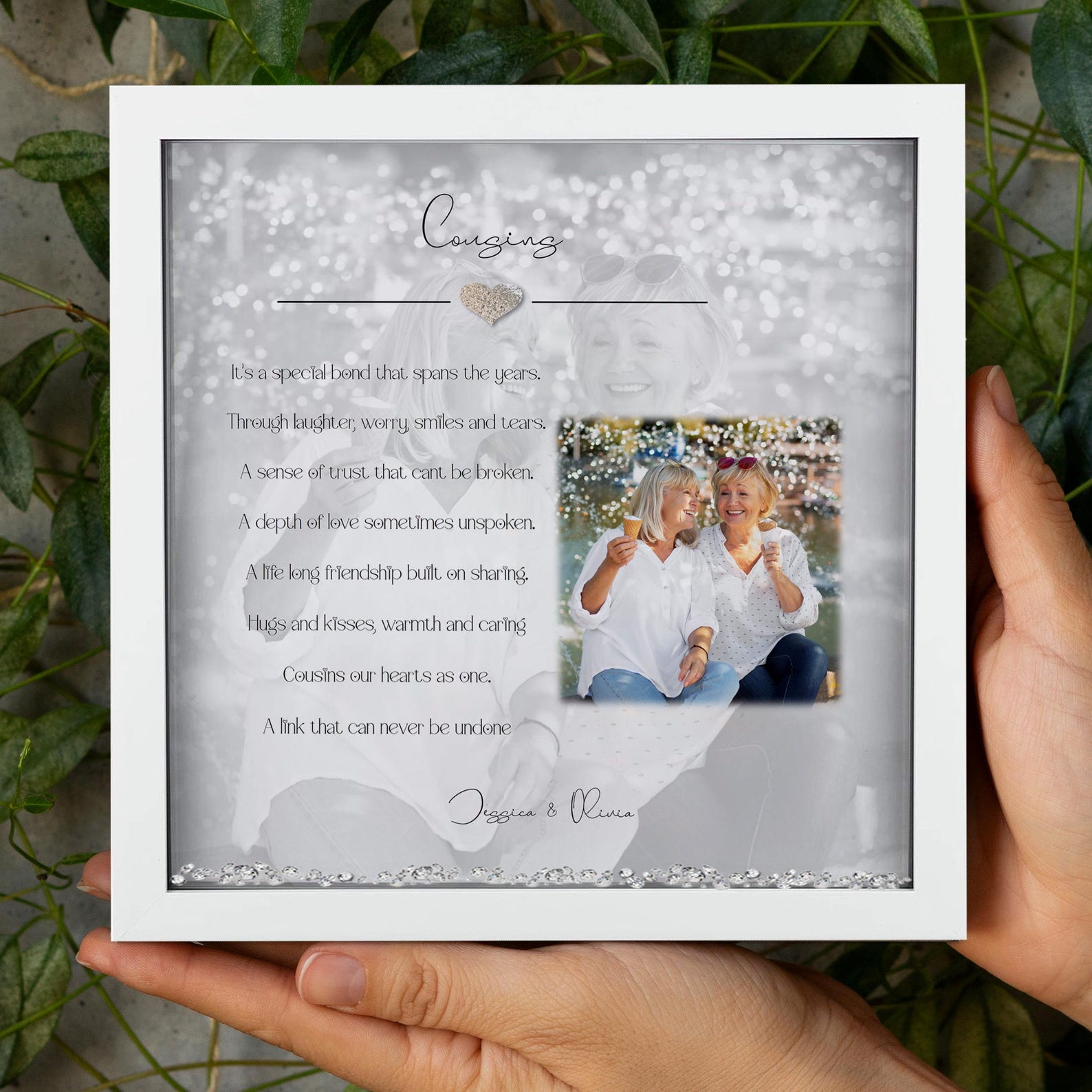 Cousins Personalised Photo Frame | Cousins Christmas Gift | Cousin ...