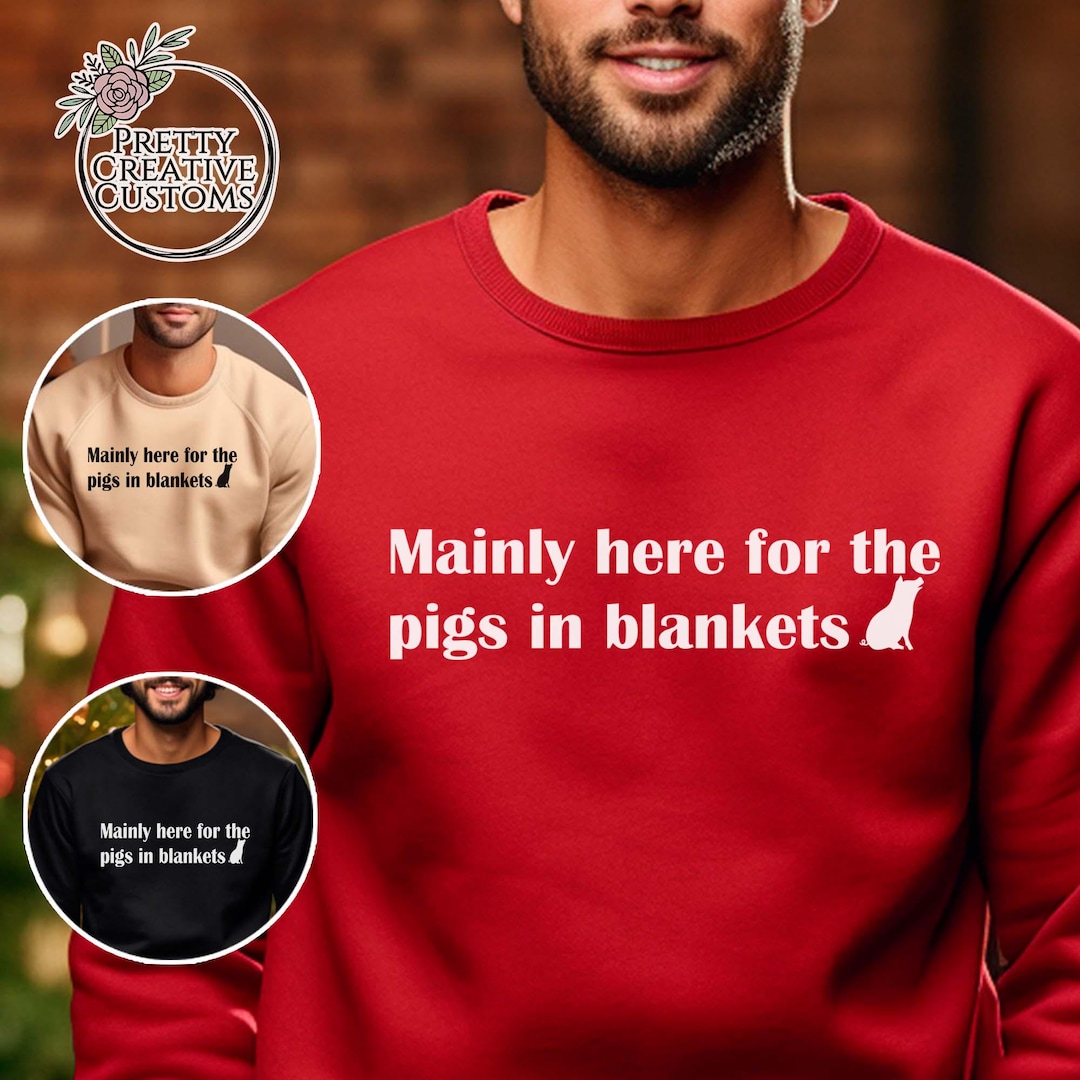 Funny Christmas Jumper Pigs in Blankets, Funny Bah Humbug Christmas ...