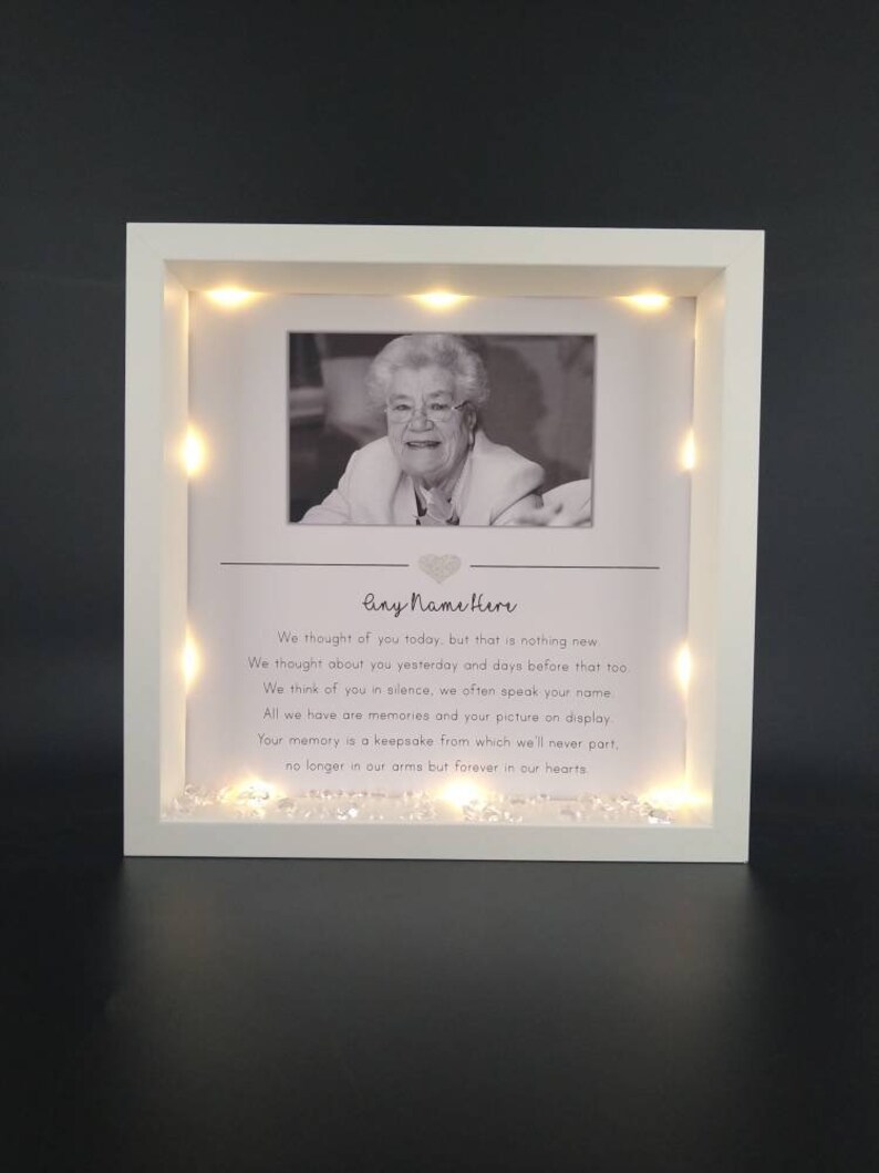 Memorial Photo Frame Remembrance Frame Memorial Gift | Etsy