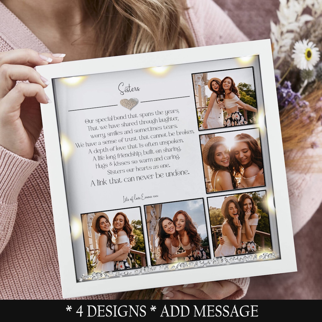 Sisters Personalised Photo Frame Sisters Christmas Gift Sisters ...