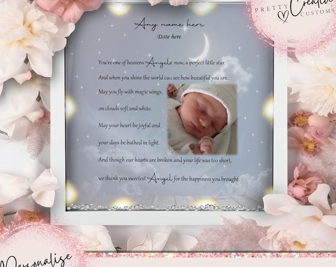 Baby Loss Frame, Miscarriage Gift, Baby Loss Keepsake, Stillbirth ...