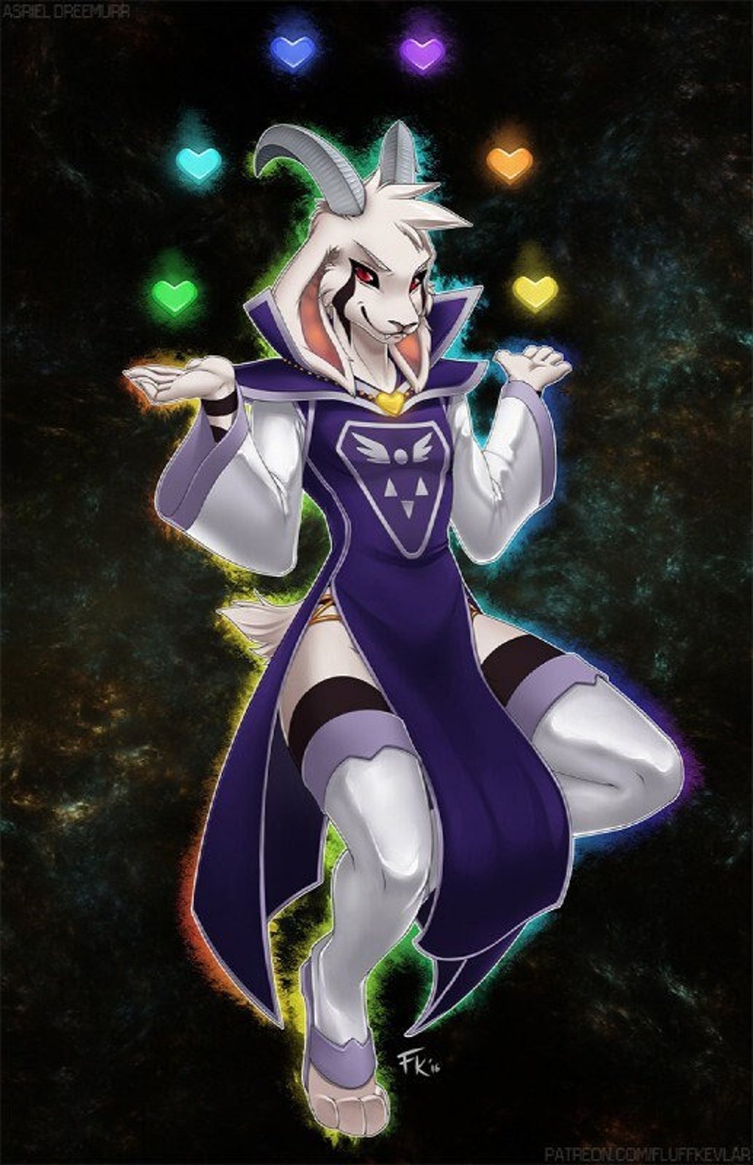 11x17 Print Asriel - Etsy