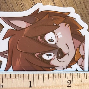 Sticker Tala the Wolf stunned - Etsy