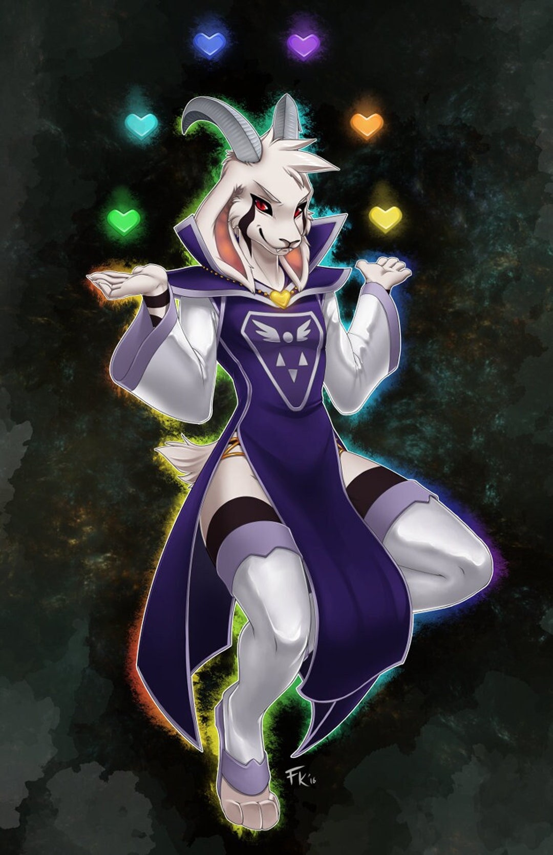 Print Asriel A Etsy