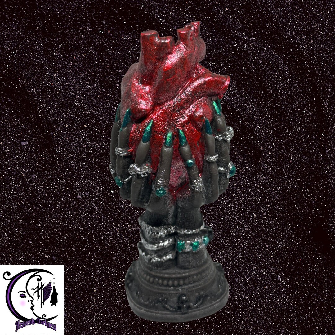 Anatomical Heart in Hand Candle, 3D Heart Candle, Heart Decor Candle ...