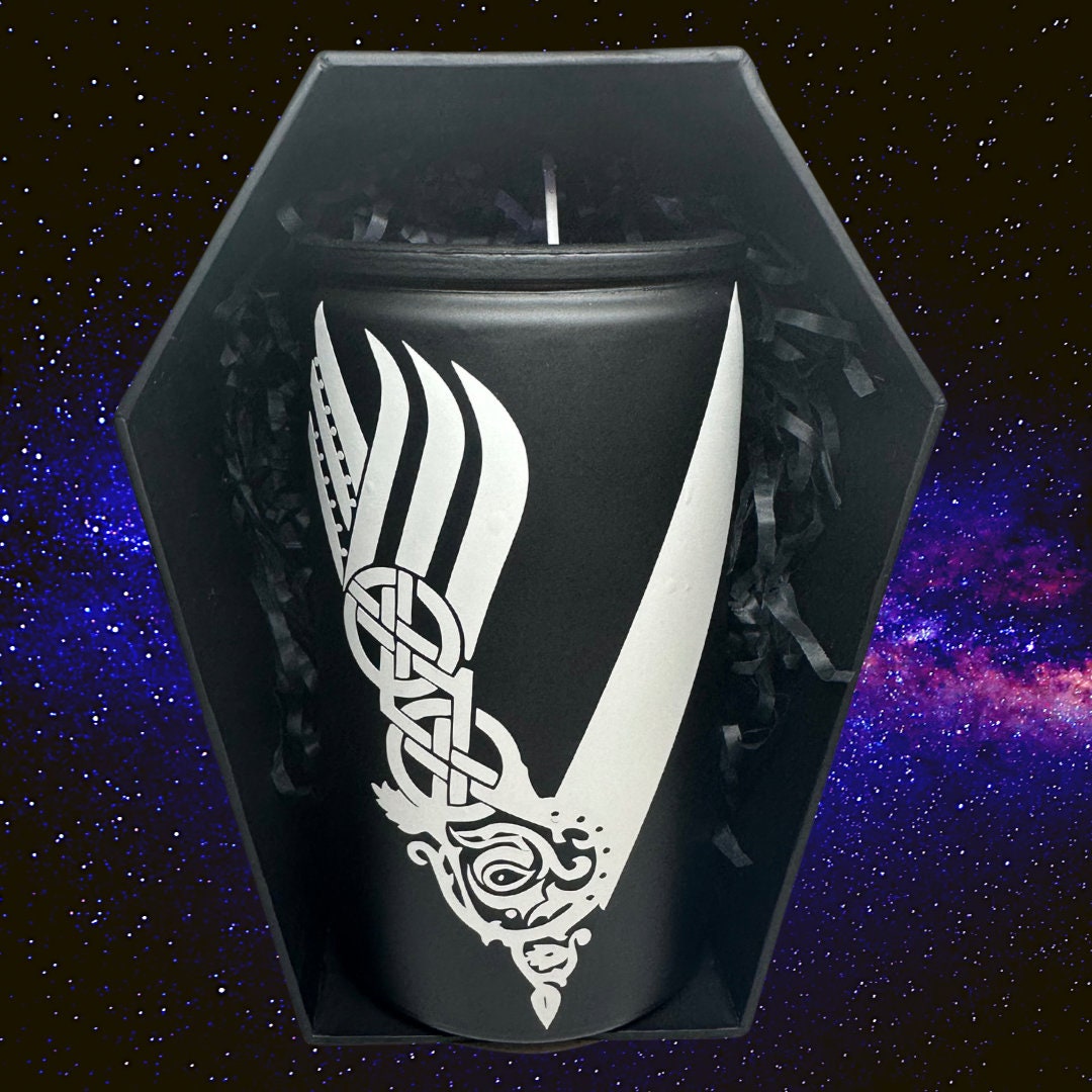 Viking Range viking V Candle in Coffin Box Dyed, Soy Wax, CLP, Vampire ...