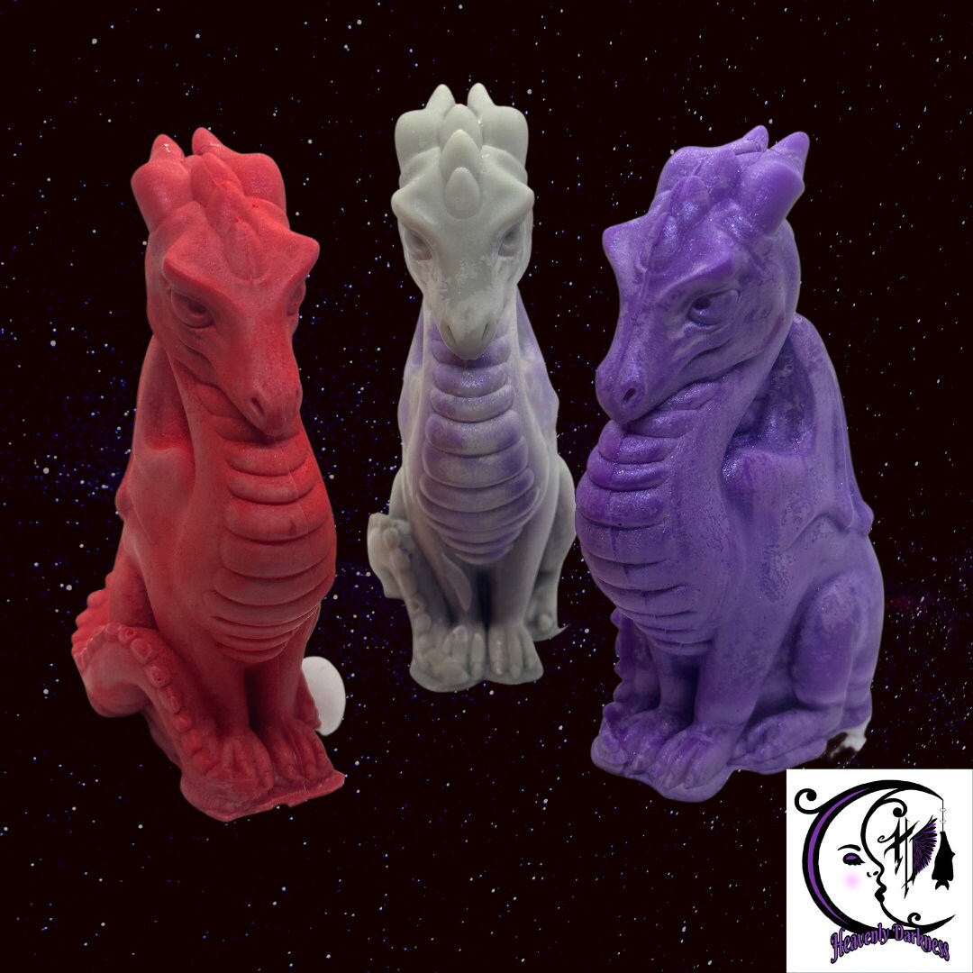 Dragon Statue Wax Melt, Halloween, Handmade, Fantasy, Mystical ...
