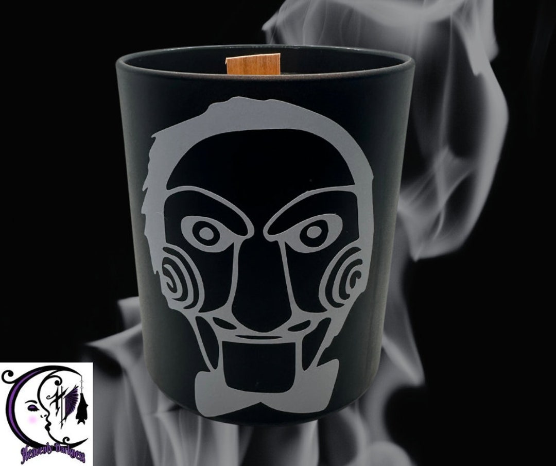 Scary Puppet Glass Candle Medium - Fantasy, Horror, Witchcraft, Pagan ...