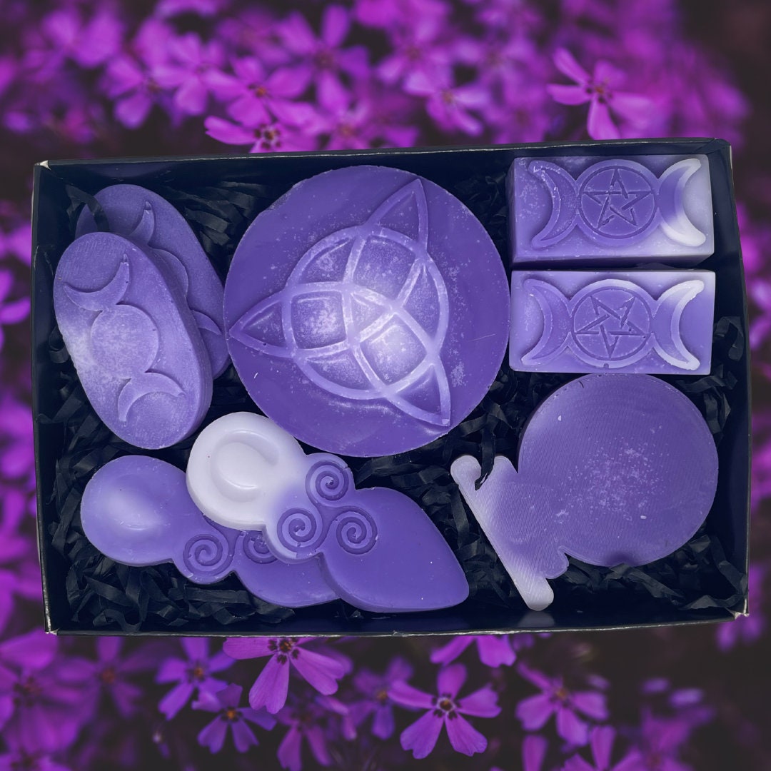 Wax Melt Set - Purple Witch, Handmade, Gift Set, Witchcraft, Nature ...