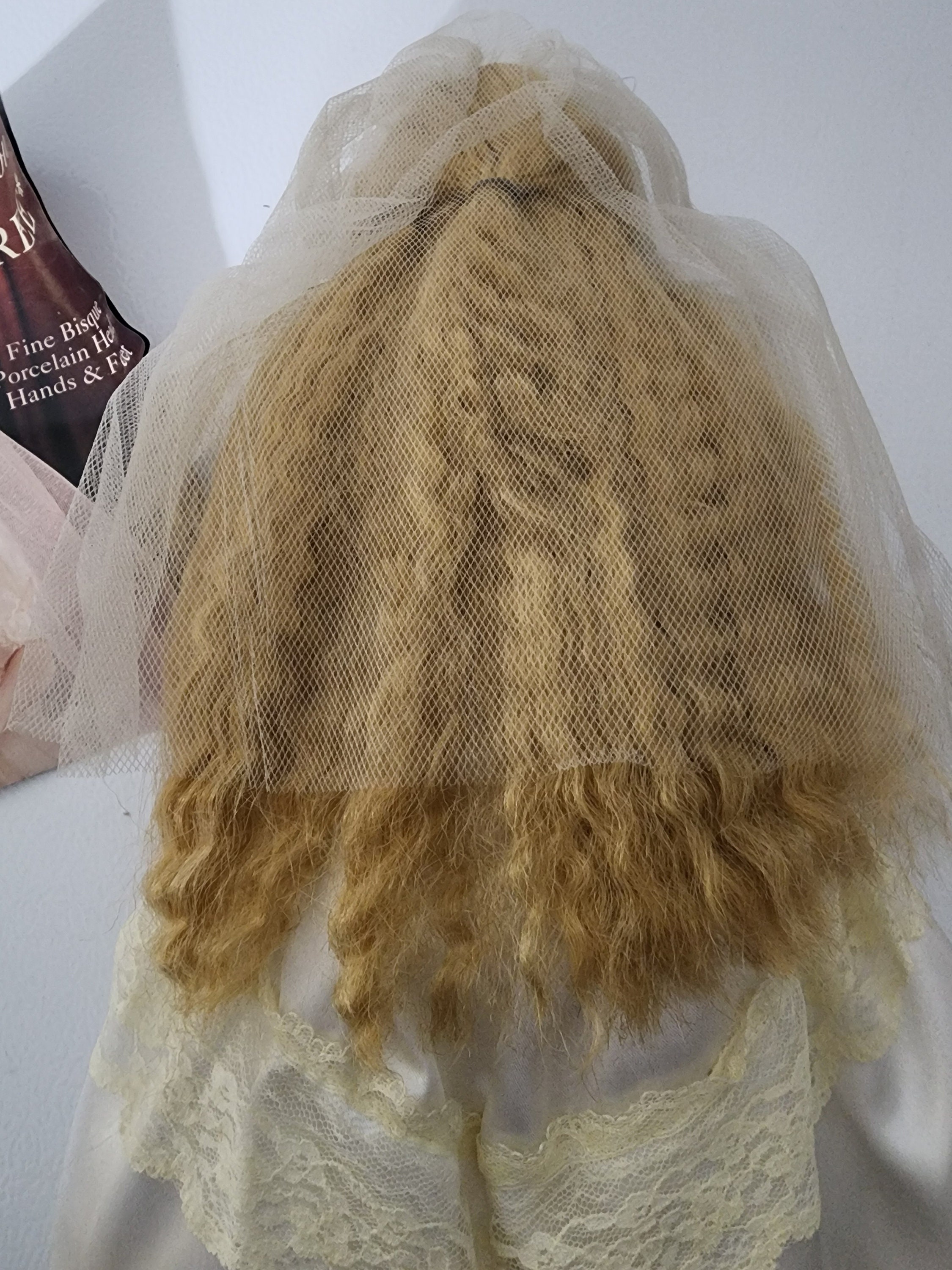 Vintage Porcelain Bride Doll - Etsy