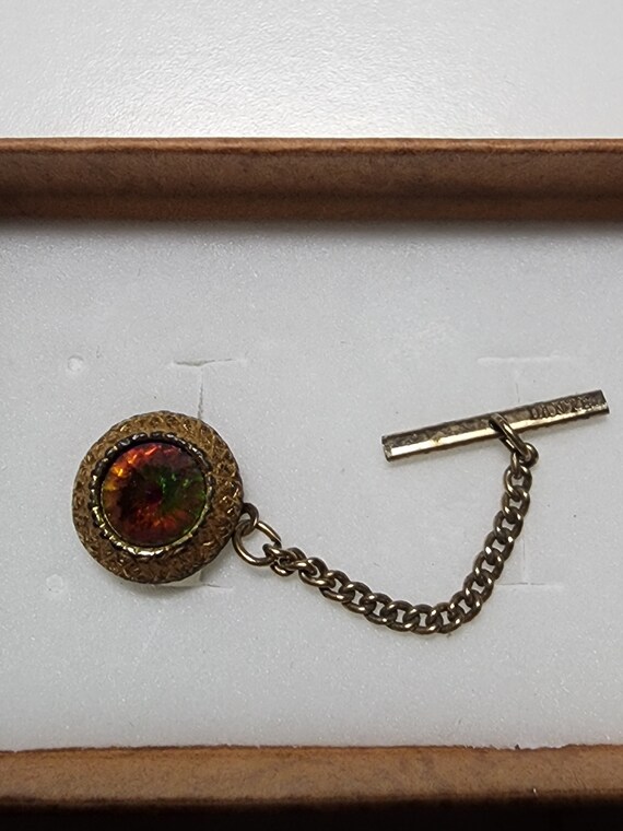 Vintage Dante Rivoli Volcano Tie Tack - Gem