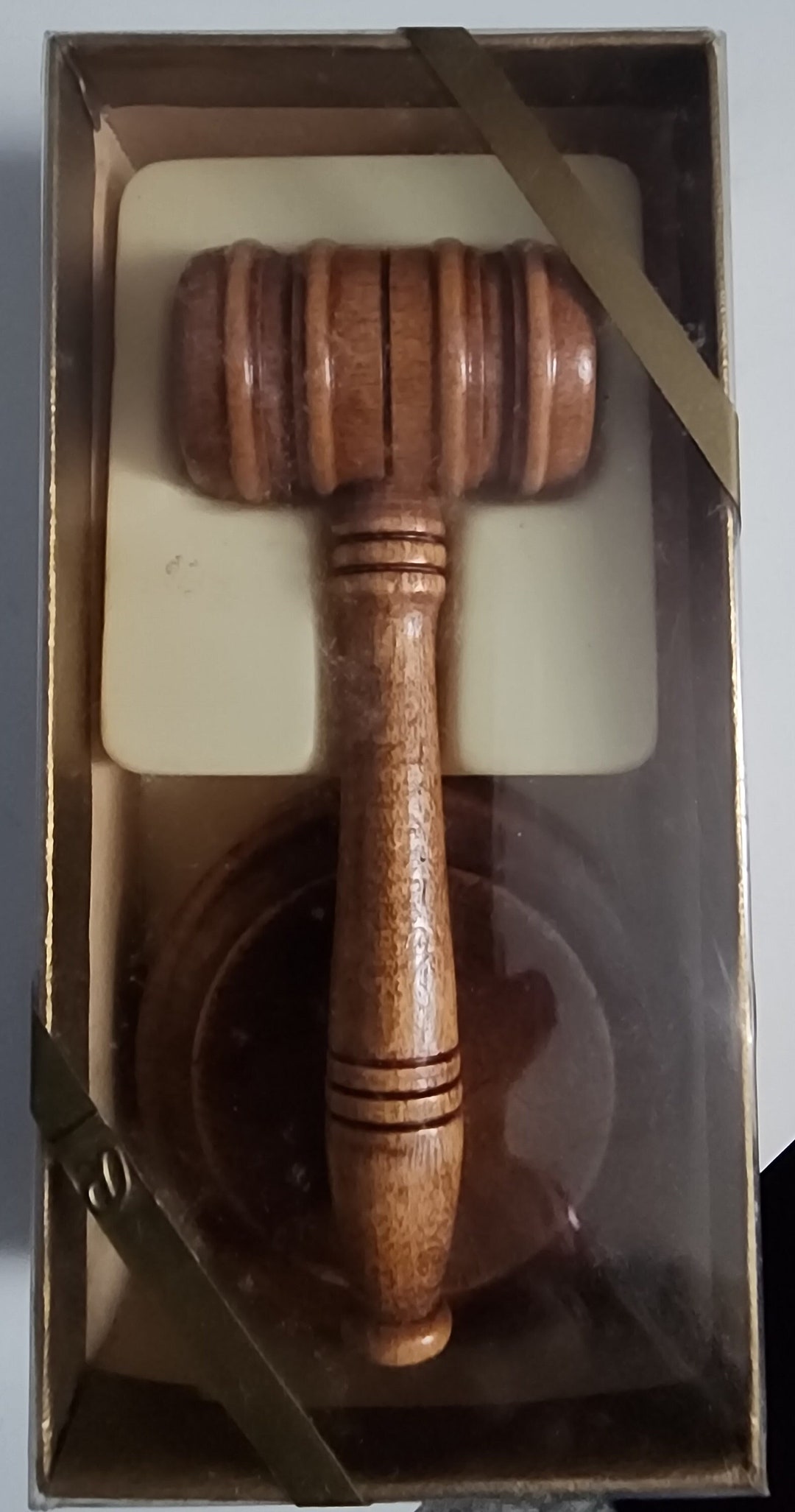 Vintage Presentation Gavel Set - Etsy