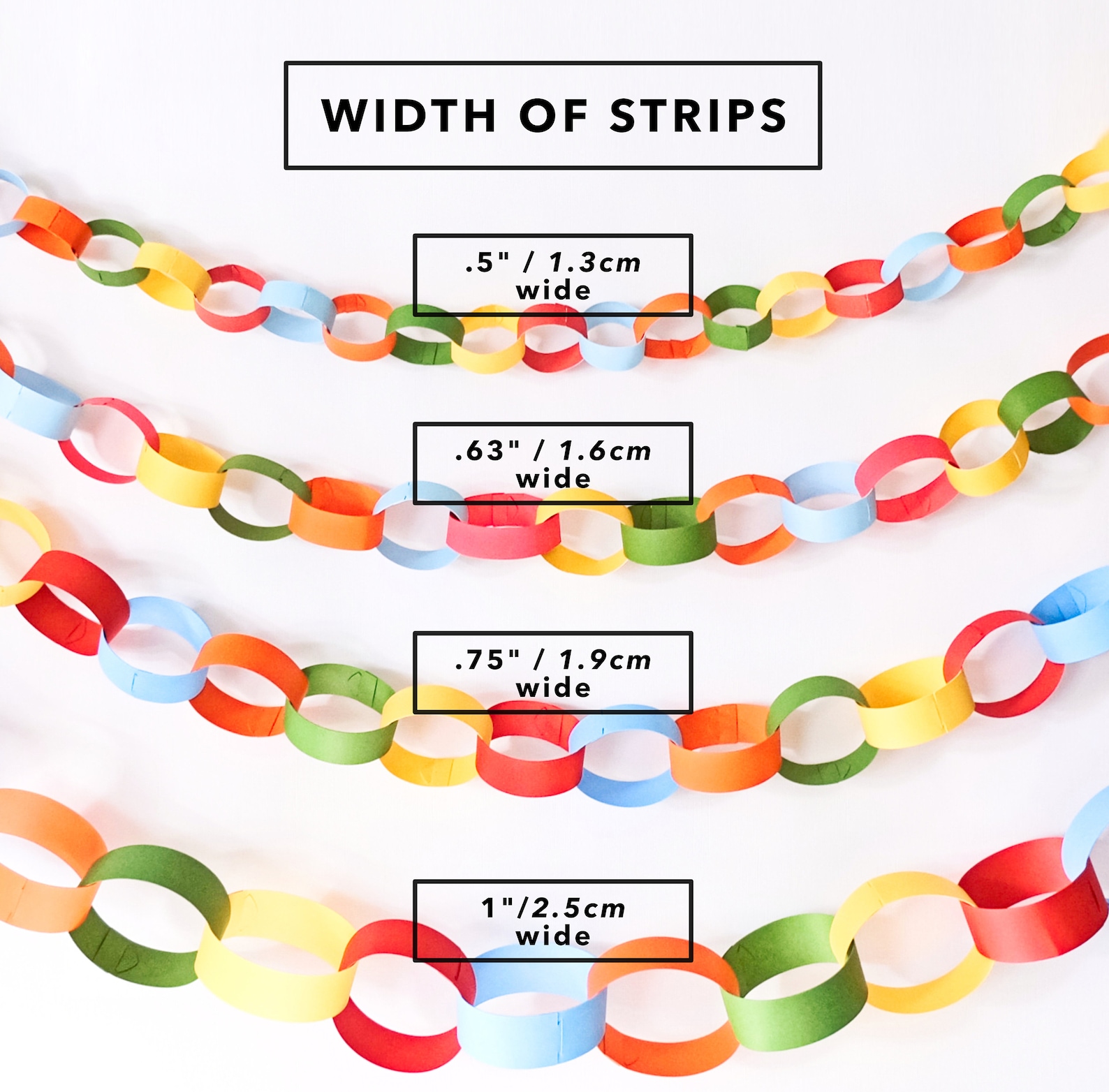 Paper Chain Garland SVG for Cricut and Other Cutting Machines - Digital ...