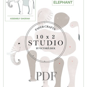 12 Safari Animals Paper Puppets. Printable. - Etsy