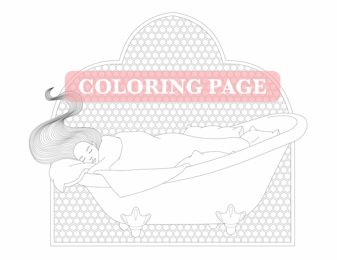 Coloring Page to Help You Relax. - Etsy