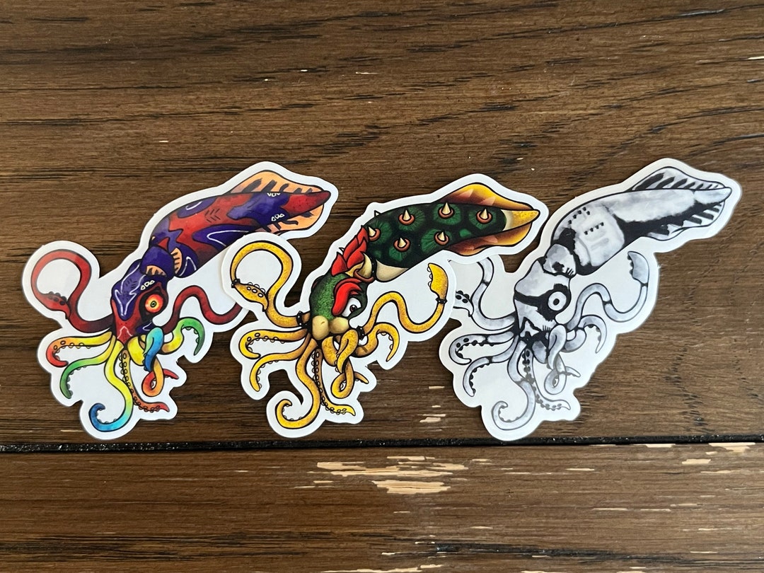 Decal Villainous Pirate Kraken Stickers Clear Vinyl Zelda Majora Mario ...