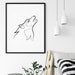 Wolf One Line Art Wolf Tattoo Art Minimalist Line Art Abstract Line Art ...