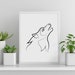 Wolf One Line Art Wolf Tattoo Art Minimalist Line Art Abstract Line Art ...