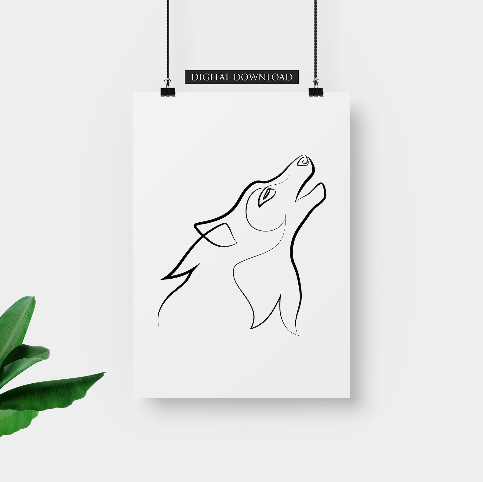 Wolf One Line Art Wolf Tattoo Art Minimalist Line Art Abstract Line Art ...