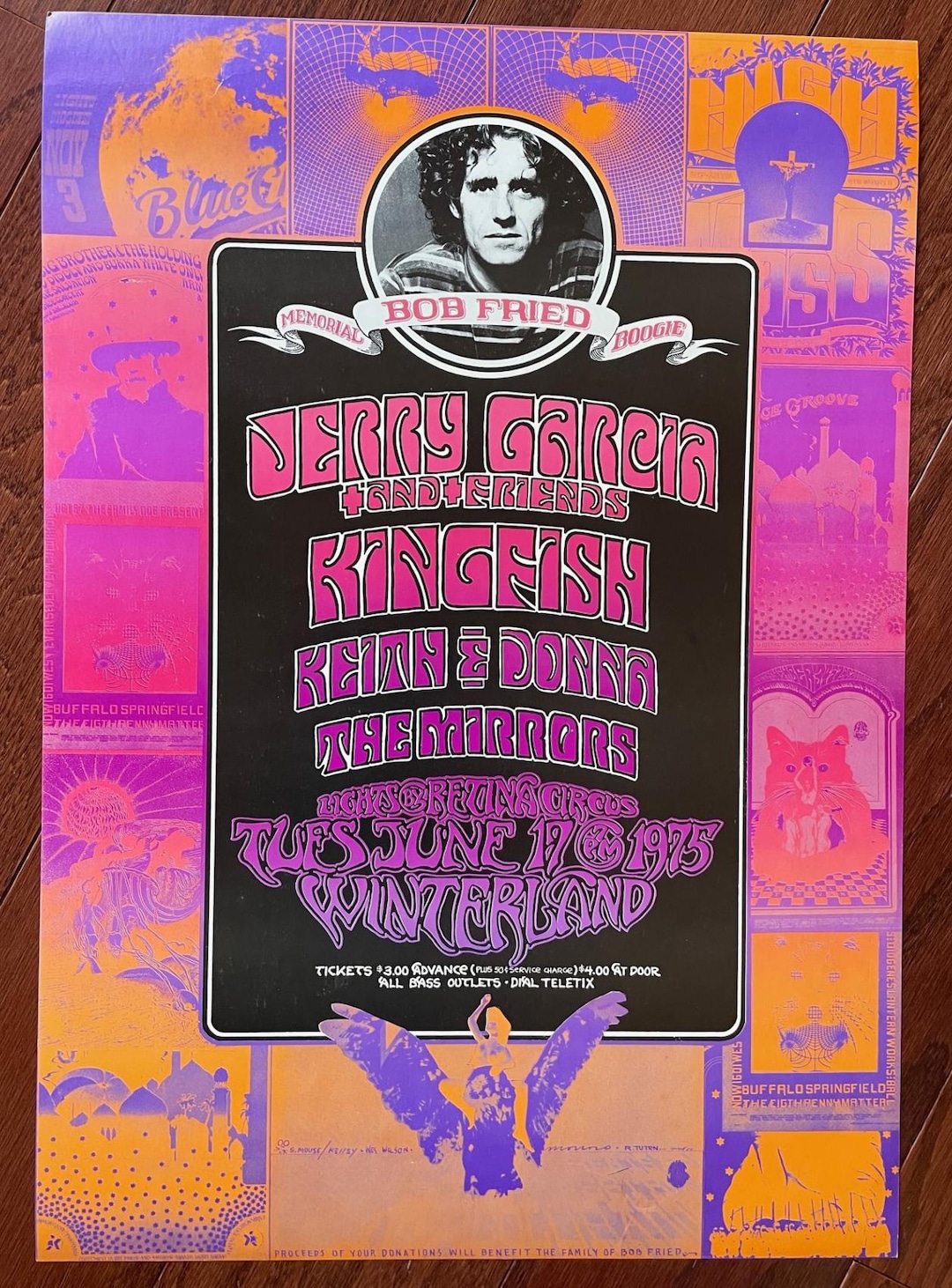 Mouse Moscoso Jerry Garcia Bob Weir Bob Fried Memorial Boogie ...