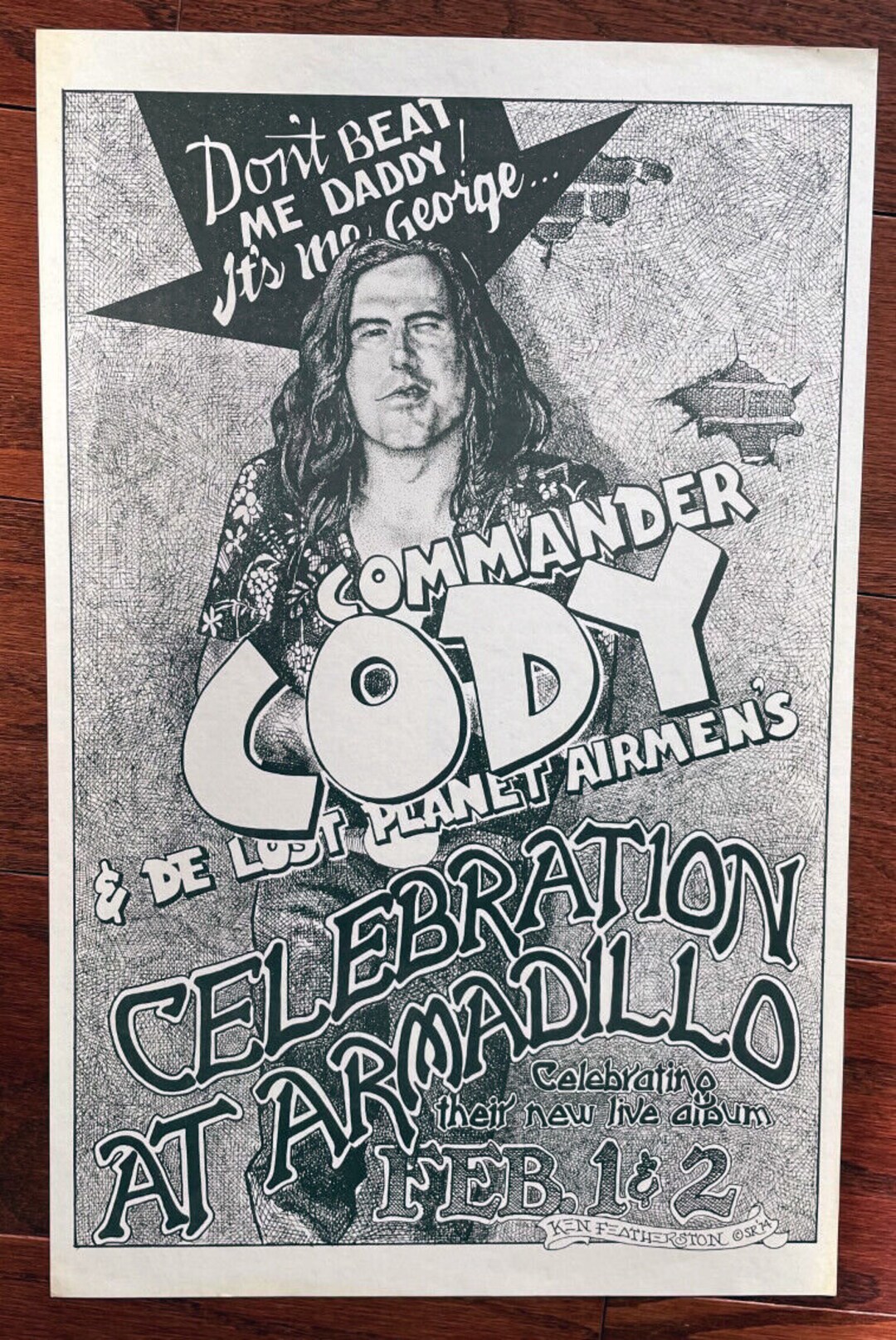 1974 Commander Cody Ken Featherston Armadillo World Headquarters ...