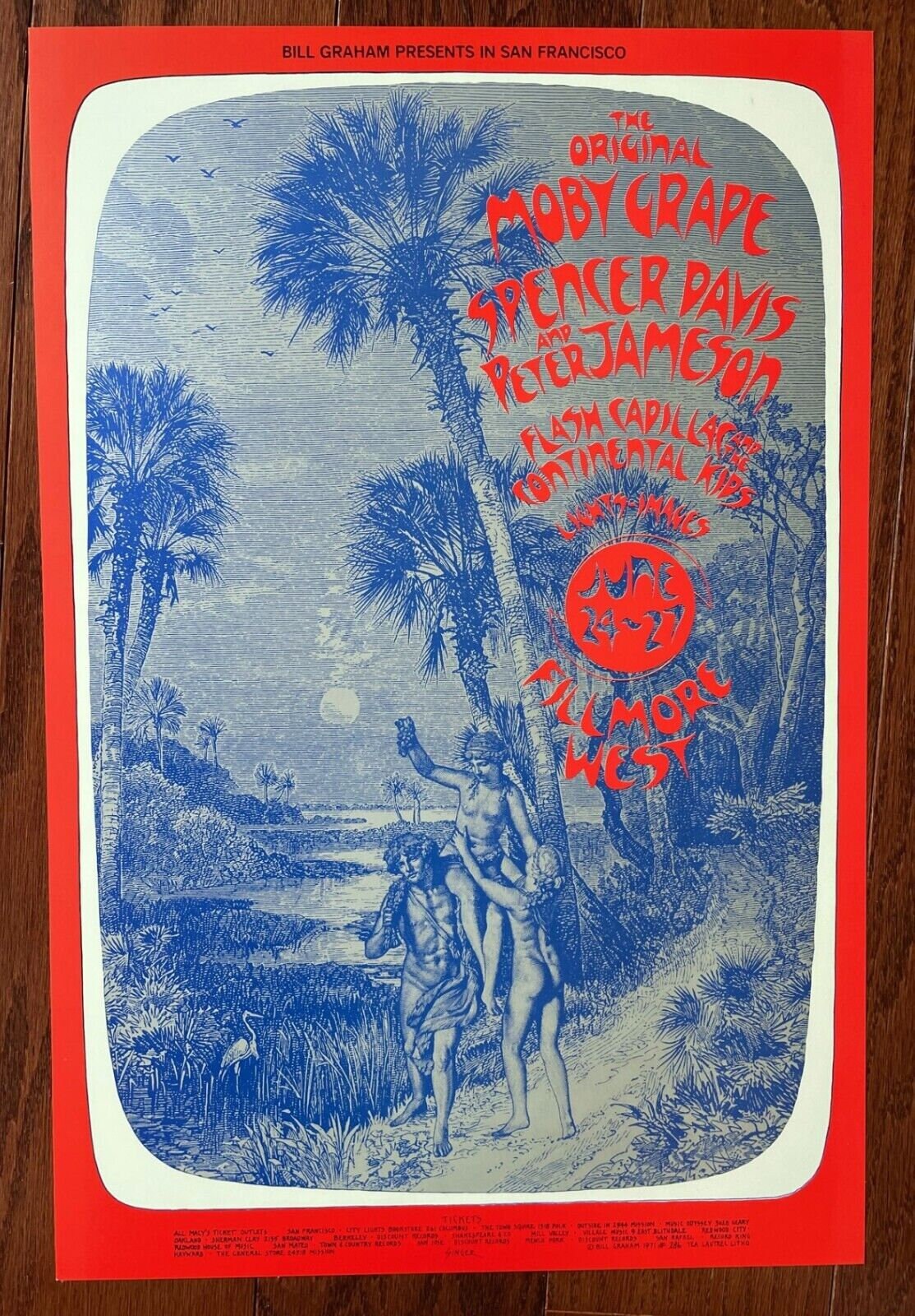 1971 Moby Grape Spencer Davis Flash Cadillac Bill Graham Fillmore ...
