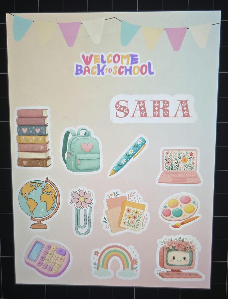 Back to School Sticker Sheet - Etsy
