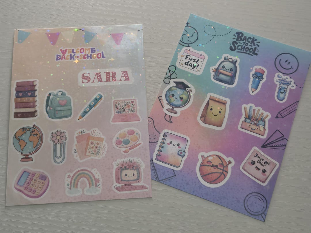 Back to School Sticker Sheet - Etsy
