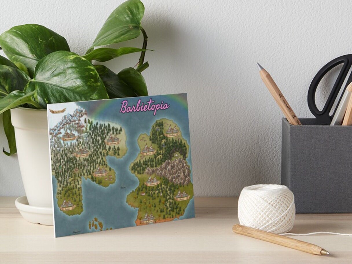 Barbietopia Dnd Worldmap - Etsy