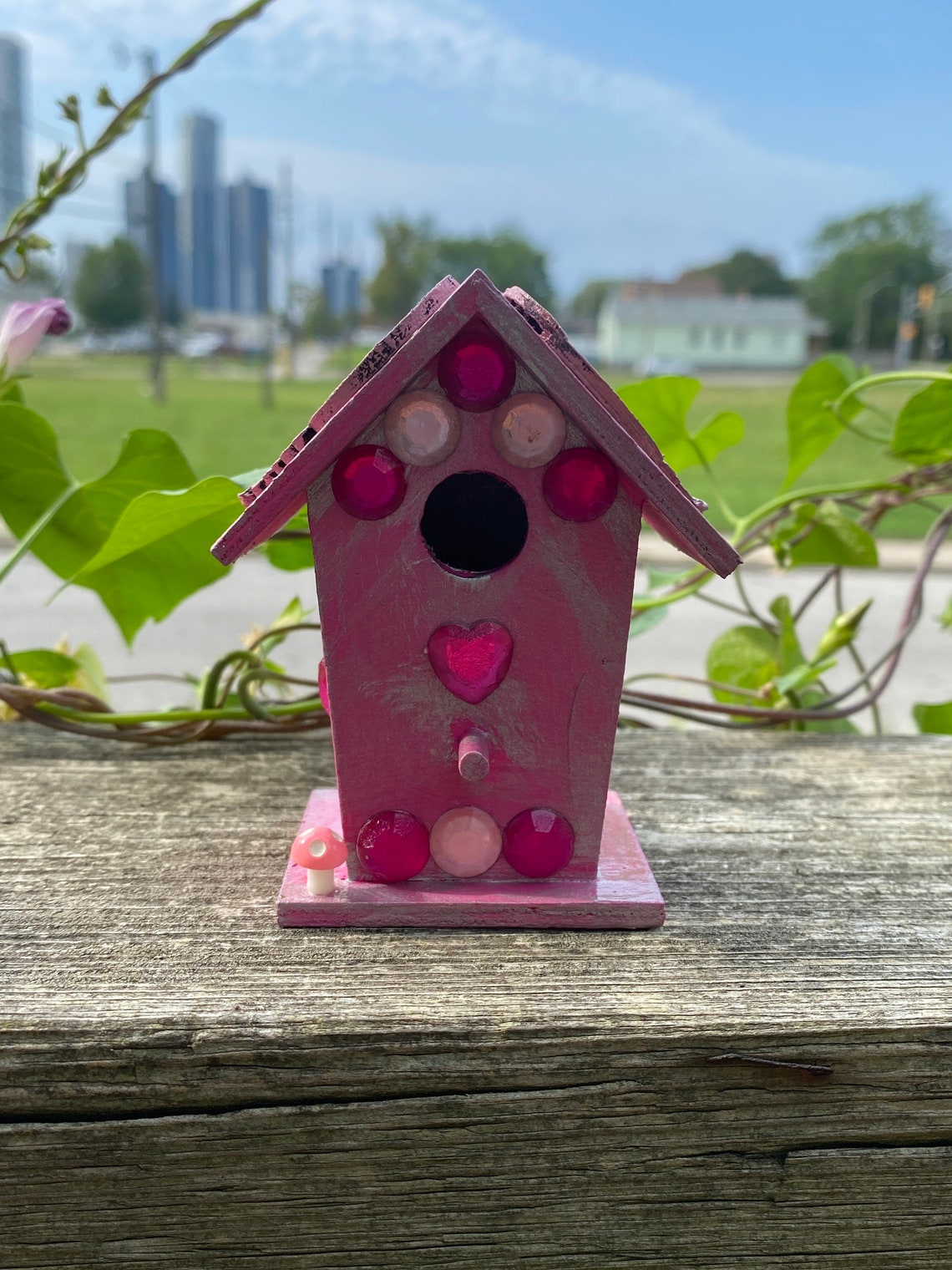 Beautiful Miniature Fairy Garden Bird House | Etsy