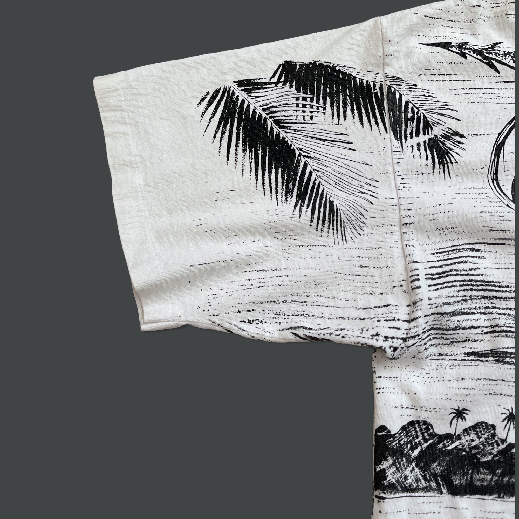 Vintage I Kaika Pule Hawaiian Warrior Single Stitch White - Etsy