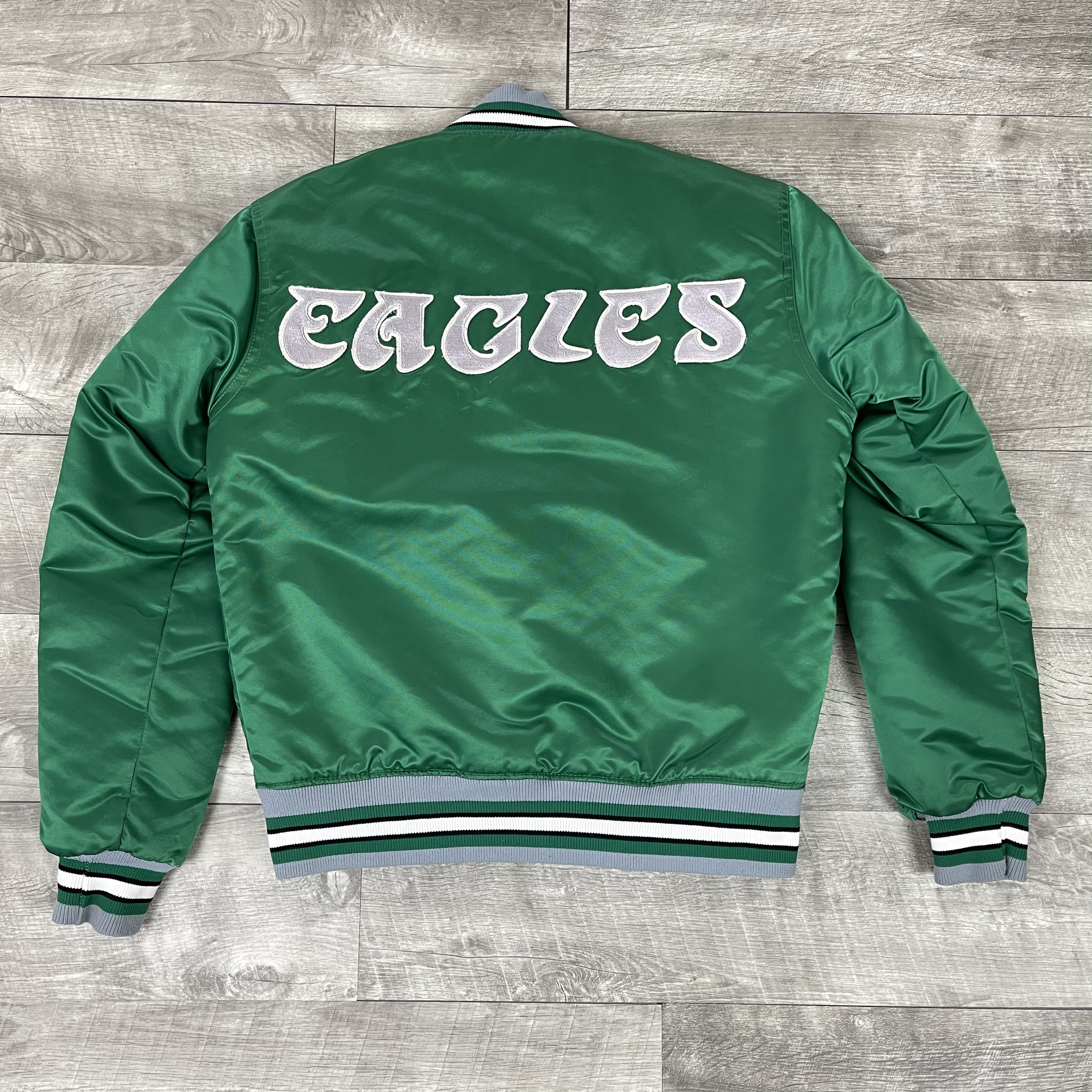 Vintage Starter Philadelphia Eagles Satin Bomber Jacket Mens | Etsy