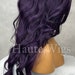Distinctive - Dark Purple Deep Violet Wig Long Wavy T Parting HD Lace ...