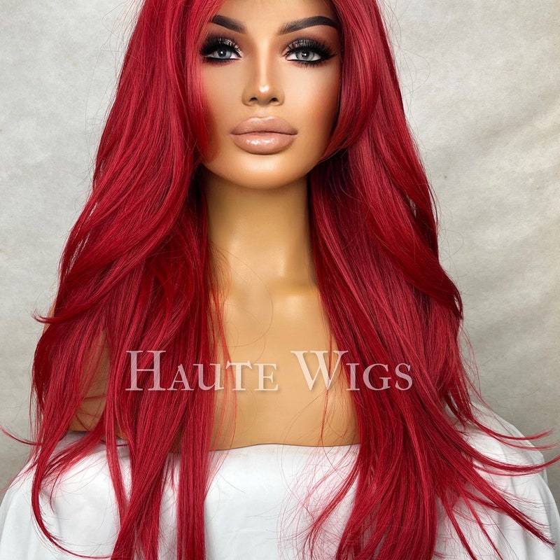 Red Wigs - Etsy
