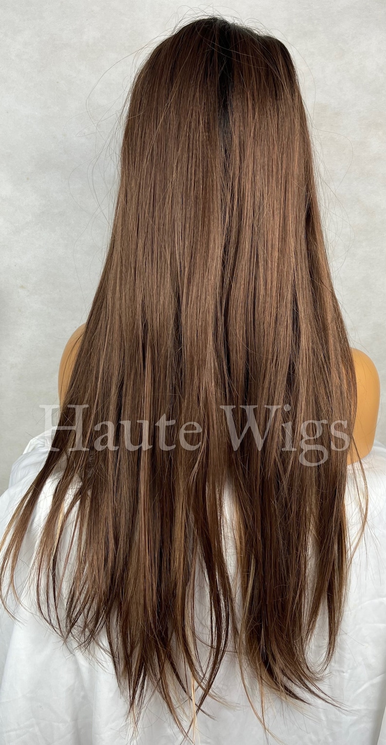 Iconic 90s Inspired Money Piece Brunette Brown Wig Blonde - Etsy UK