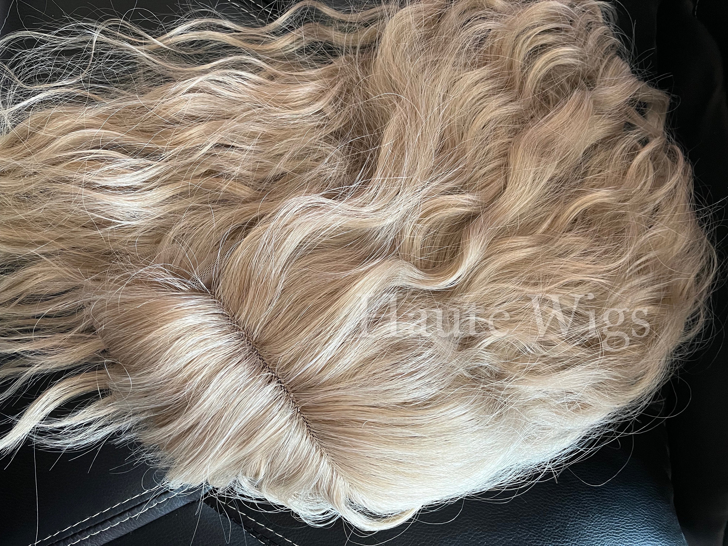 Rio - Wavy 30 Inch Light COOL Tone Ash Blonde Wig No Ombré Womens Long ...