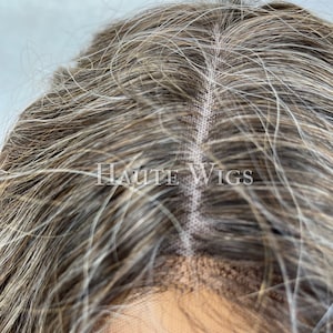 Waves Don’t Lie - Wig Dark Roots Ash Blonde Ombre Balayage Curly Lace ...