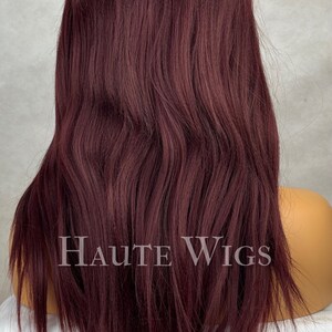 So Burgundy 103 - 20 Inch Maroon Deep Red Wig Long Straight Womens Wig ...