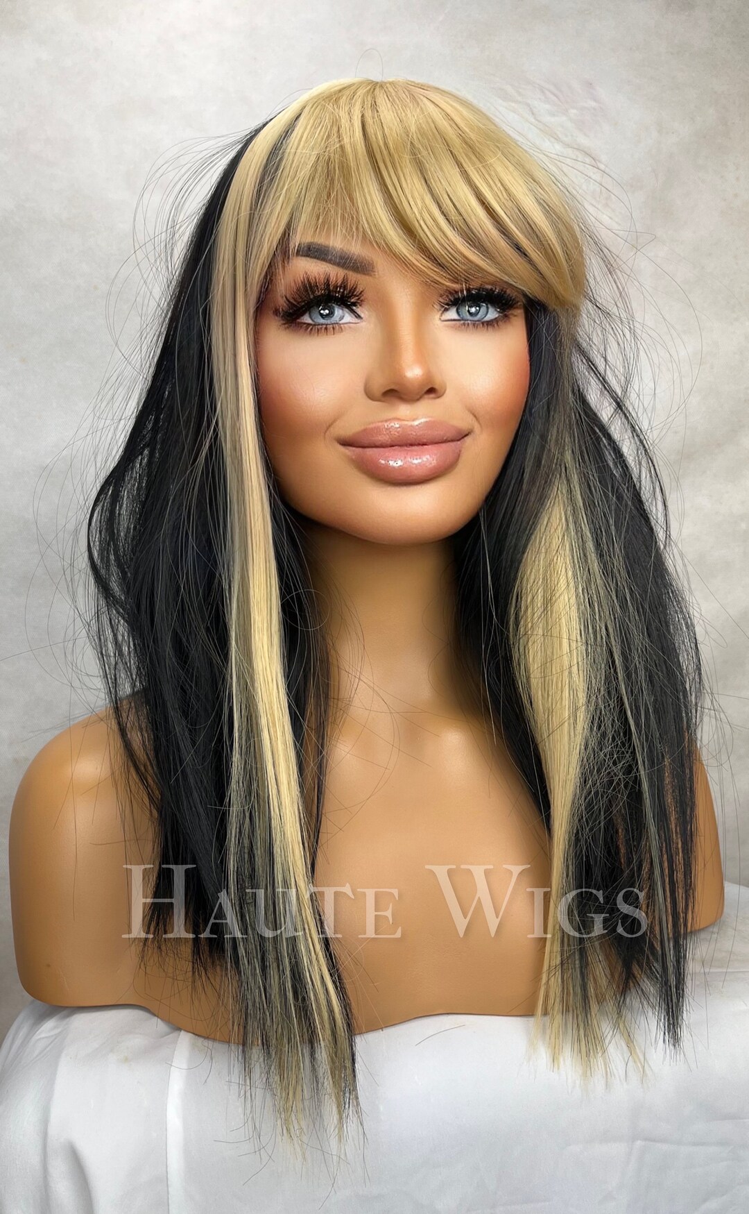 Hot Mess - 20 Inch Long Womens Wig Black Brown | Golden Blonde ...