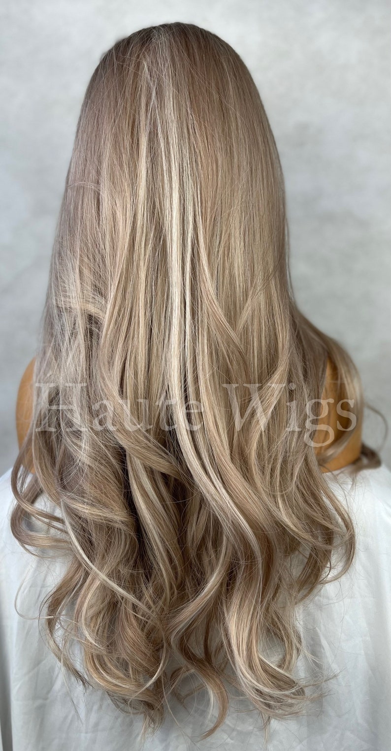 Beverly Hills Ash Brown Blonde Highlights White Balayage Streaks 26 ...