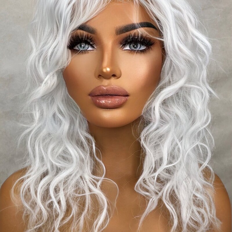 White Blonde Wig - Etsy