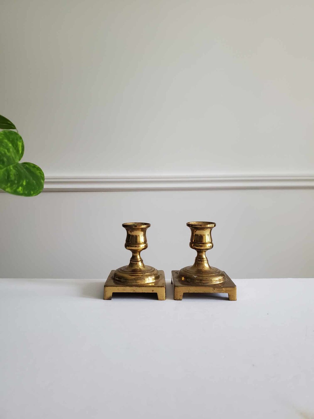 Vintage Brass Candlestick Holders Vintage Candlestick - Etsy