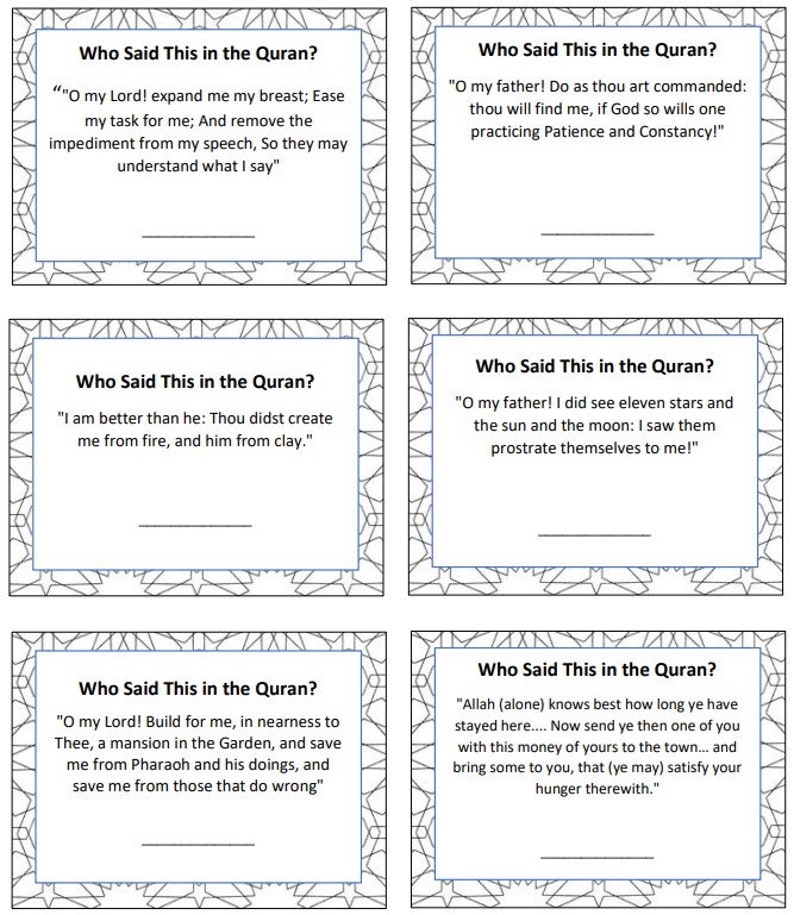 Hadith Scavenger Hunt W/ Quran Quotes to Solve (instant Download) Eid ...