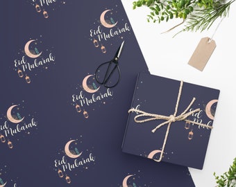 Eid Mubarak Wrapping Papers, Islamic Gift Wrap, Muslim Gifts, Eid Gift ...