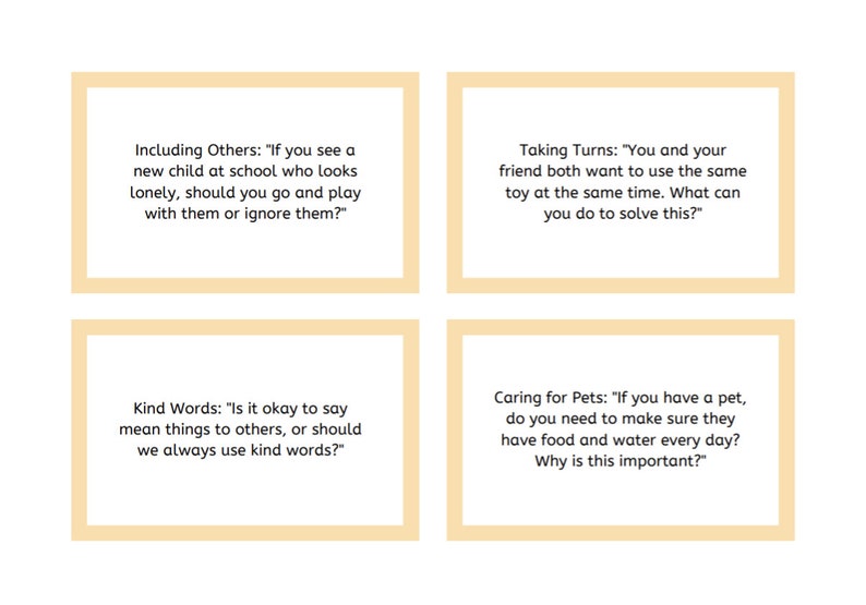 Moral Dilemma Discussion Cards - Toddler Islamic Activity for Learning ...